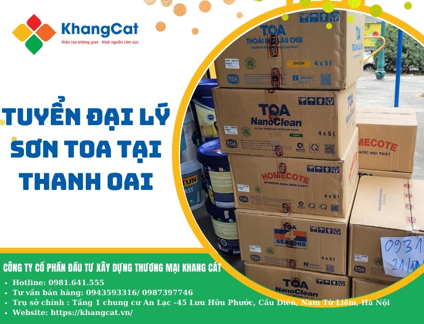 Tuyển đại lý sơn Toa tại Thanh Oai